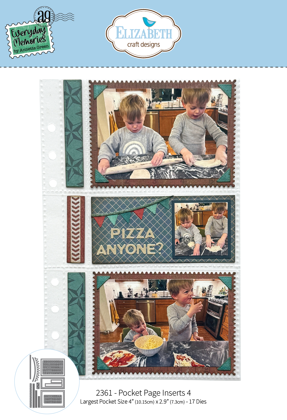 Elizabeth Craft Designs - Everyday Memories Pocket Page Inserts 4 ...