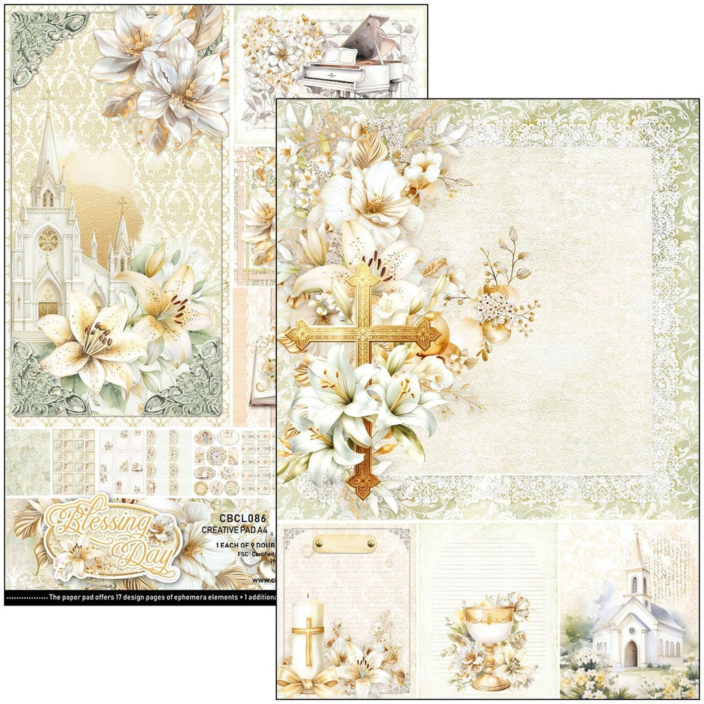 Ciao Bella Blessing Day - A4 Creative Pad – Julia Watts Crafts