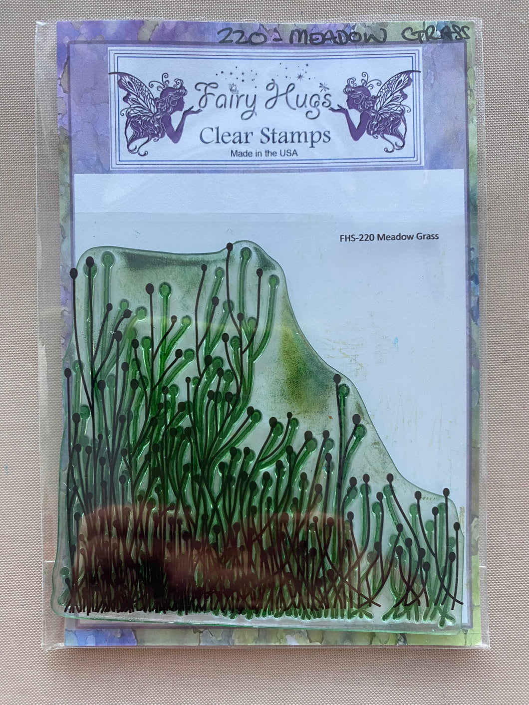 Pre-Loved : Fairy Hugs Stamp - Meadow Grass – Julia Watts Crafts