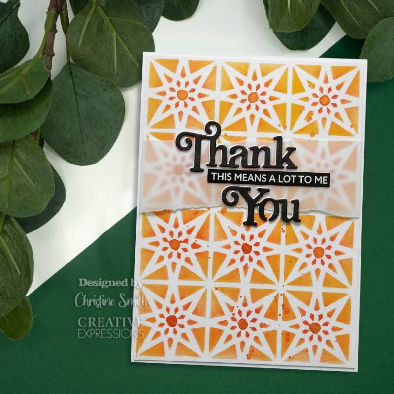 Creative Expressions DL Stencil - Patchwork Mosaic – Julia Watts Crafts