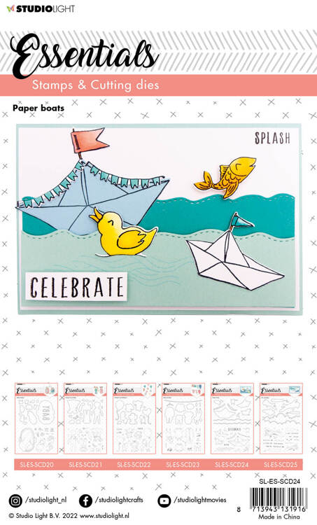 Studio Light Essentials Stamp & Die Set - Paper Boats – Julia Watts Crafts